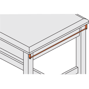 24"x72" Space Saver Wall Folding Changing Table - Hausmann Industries