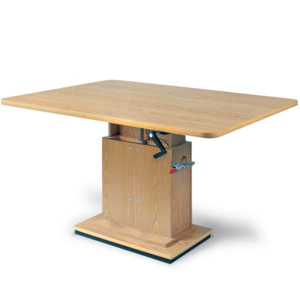 48"x60" Height Adjustable Crank Hydraulic Work Table - Hausmann Industries
