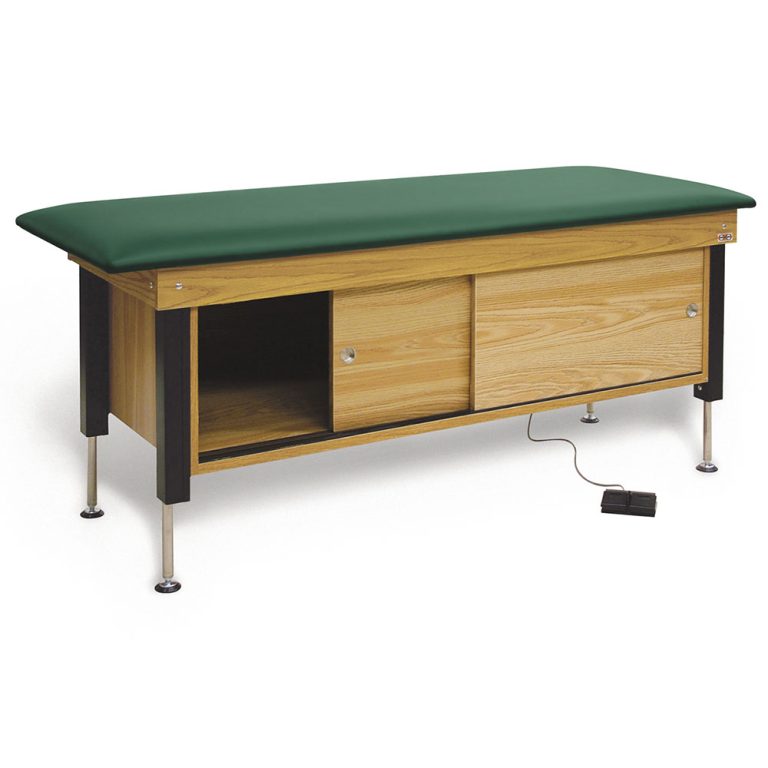 30"x78" Bariatric Electric Hi-Lo Treatment Table with Sliding Cabinet ...