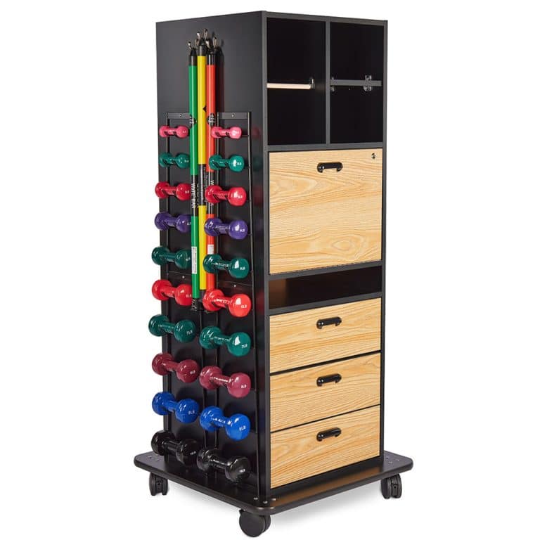 Multi-Purpose Weight Rack with Drawer Storage and Drop Down Work ...