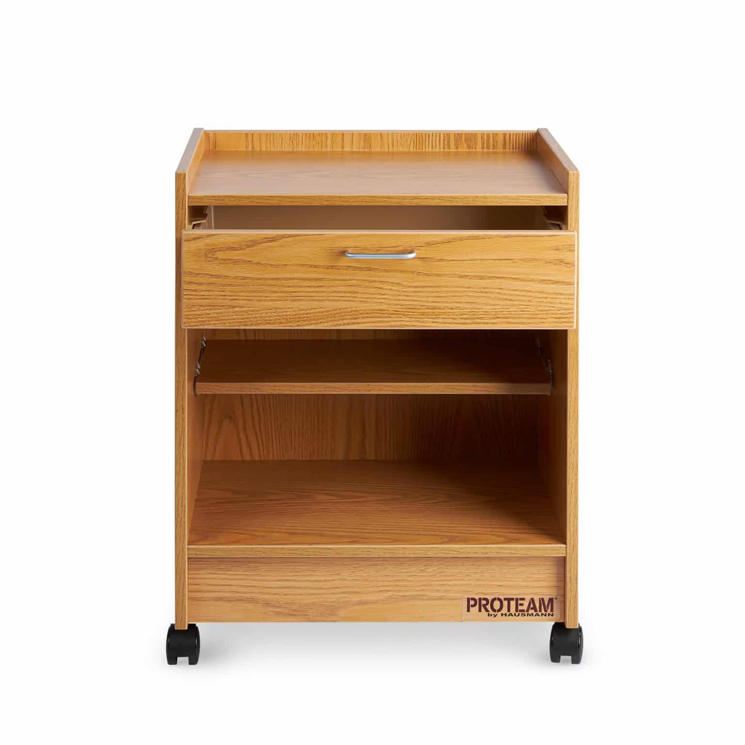 PROTEAM™ - 18"x24" Mega Cart with Single Drawer and Open Cabinet ...
