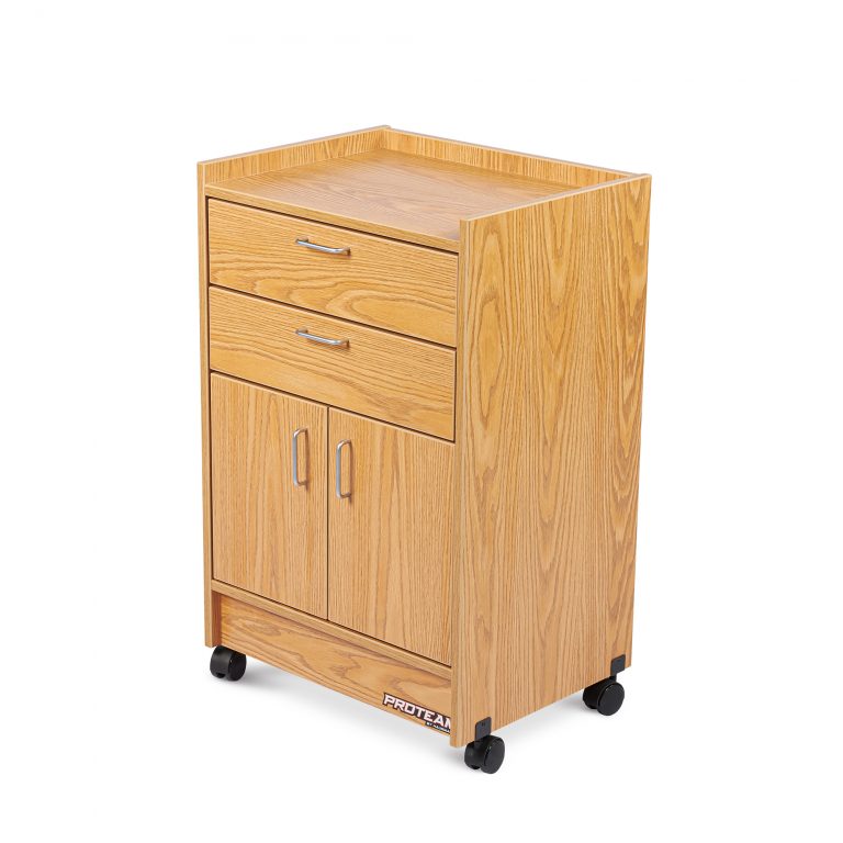 PROTEAM™ - 18"x24" Monster Cart with Double Drawers and Cabinet Storage ...