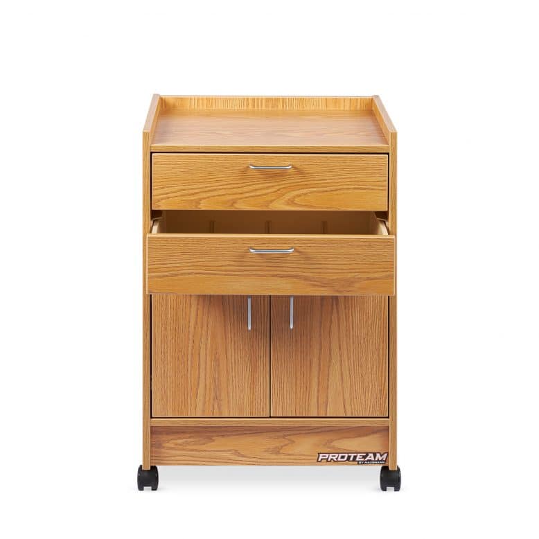 PROTEAM™ - 18"x24" Monster Cart with Double Drawers and Cabinet Storage ...