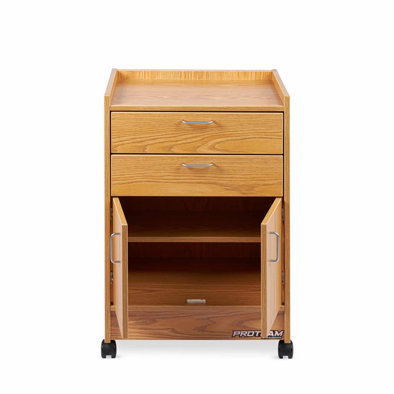 PROTEAM™ - 18"x24" Monster Cart with Double Drawers and Cabinet Storage ...