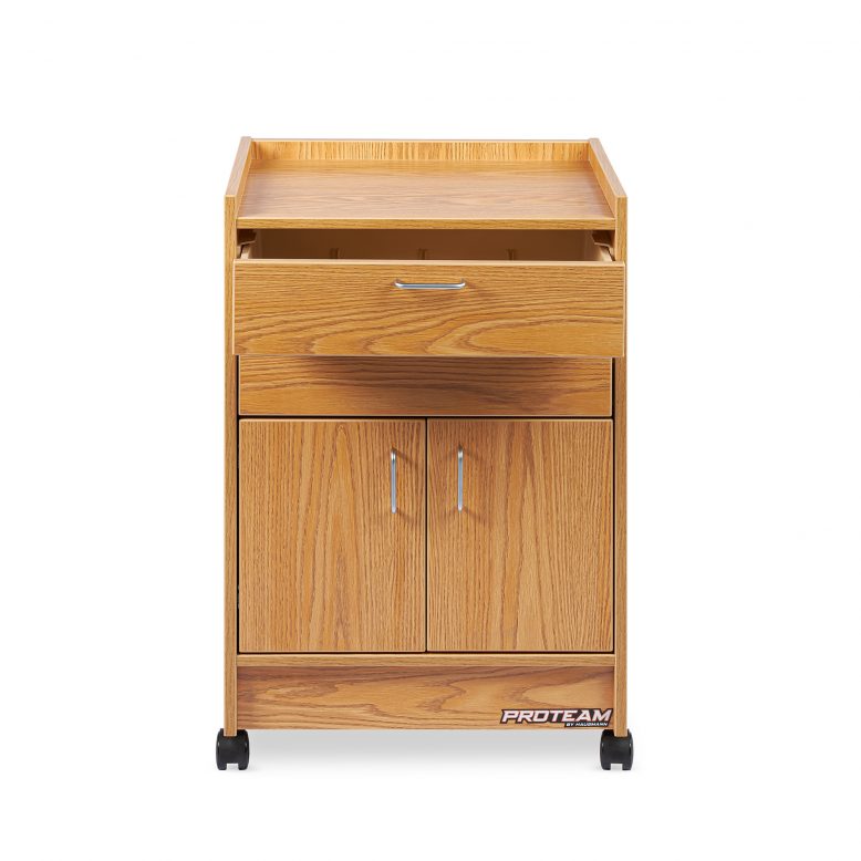 PROTEAM™ - 18"x24" Monster Cart with Double Drawers and Cabinet Storage ...